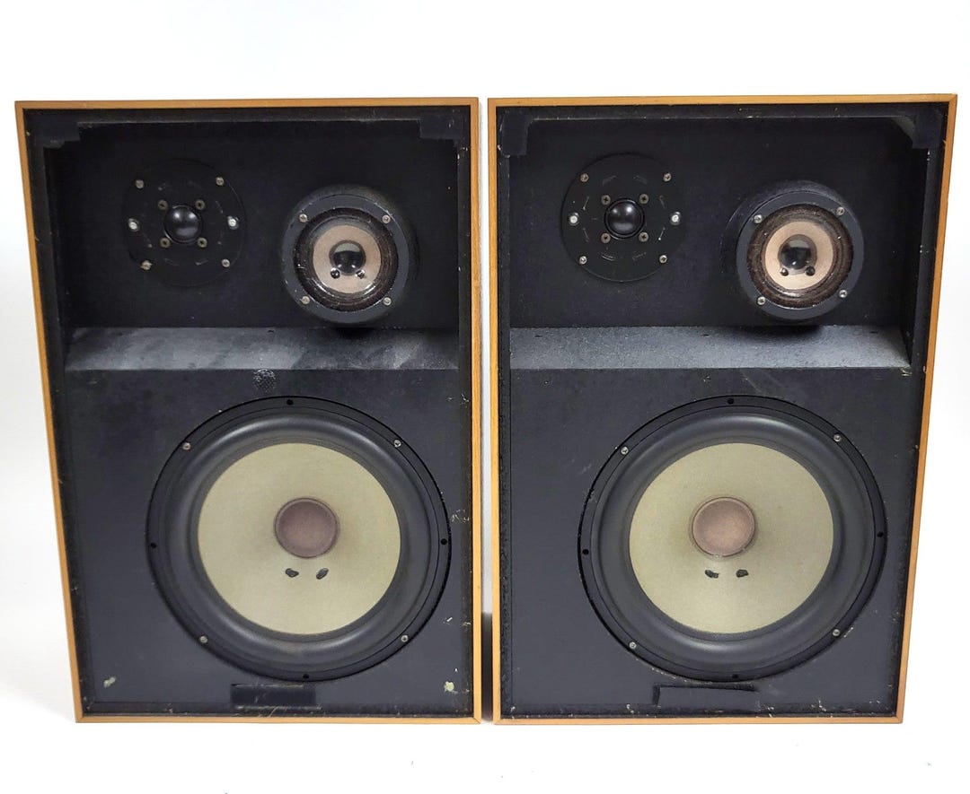 Vintage Tandy Optimus-15 Speakers Woodgrain - Etsy