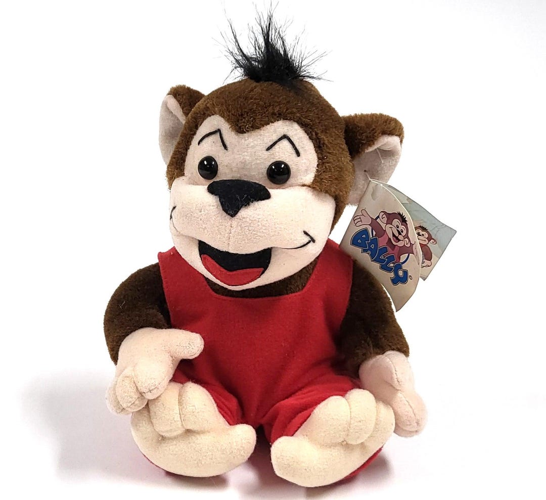 Vintage 1998 Bally Studio Ton Monkey Ape 20cm Plush Soft Toy - Etsy