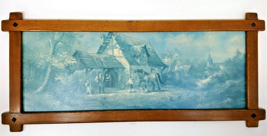 Vintage Elisabeth Paetz-kalich at the Forge Arts Print Framed 126x56cm ...