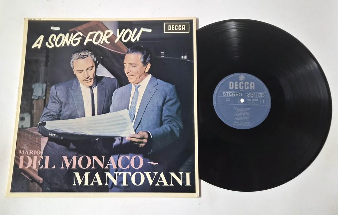 Mario Del Monaco & Mantovani – A Song for You LP – Decca Surprise ...