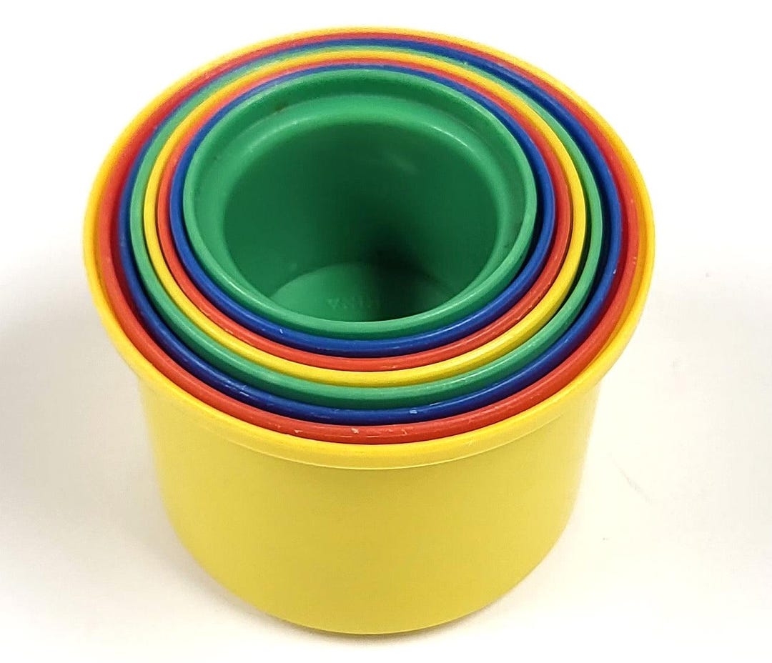 Vintage Fisher Price Kiddicraft Nesting Stacking Cups - Etsy