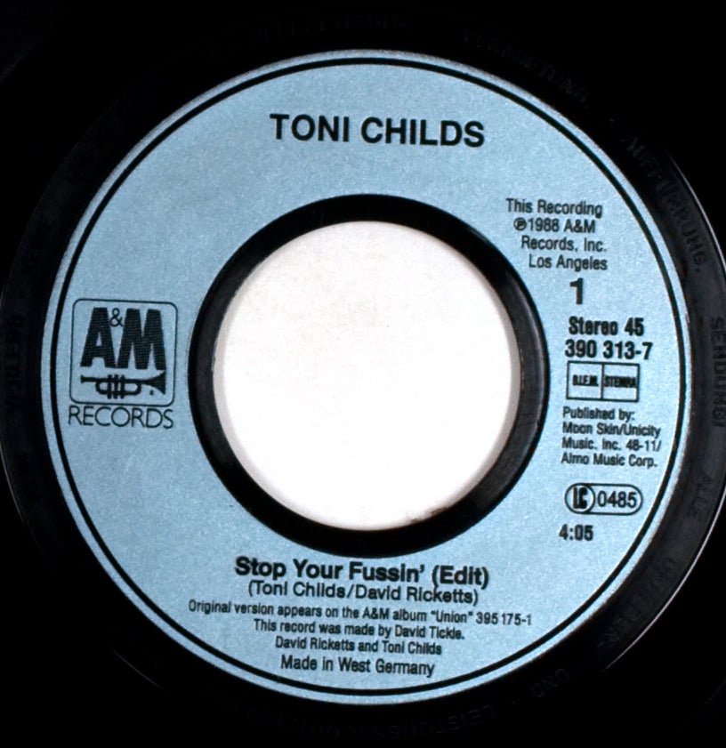 Toni Childs Stop Your Fussin / Wheres the Ocean 7 - Etsy