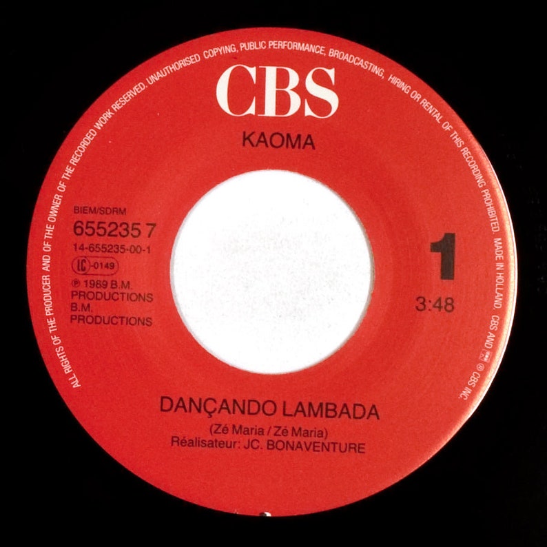 Kaoma Dançando Lambada / Lamba Caribe 7 Vinyl VG/VG - Etsy