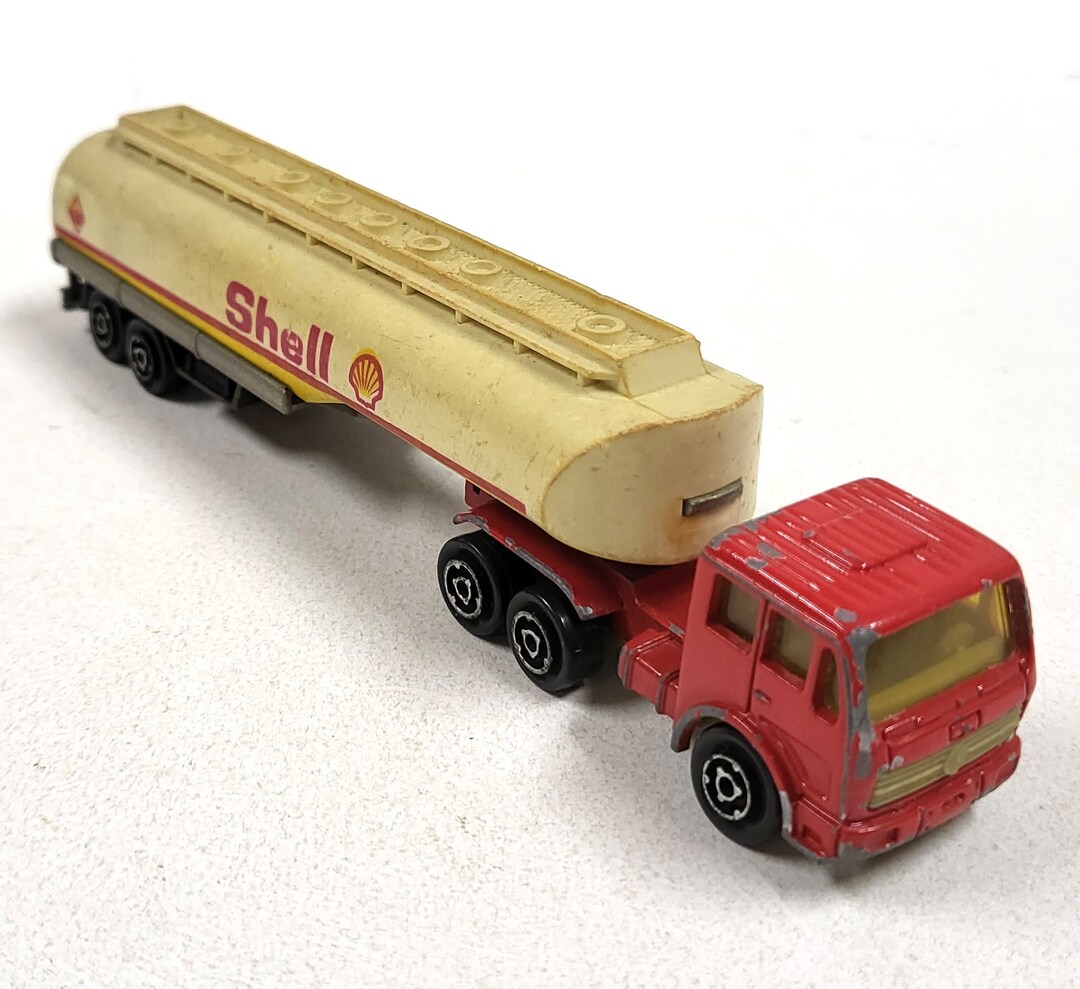 Vintage Majorette Shell Tanker Wagon Truck No 364 Diecast - Etsy