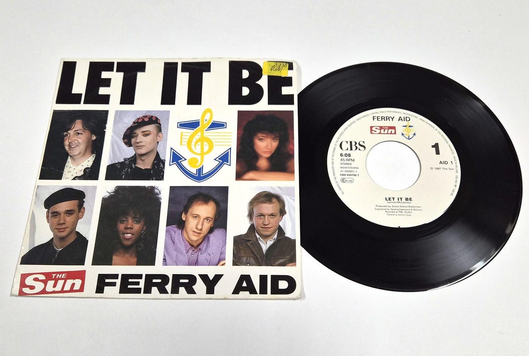 Ferry Aid – Let It Be – 7" Vinyl – 1987 CBS – NM - Etsy