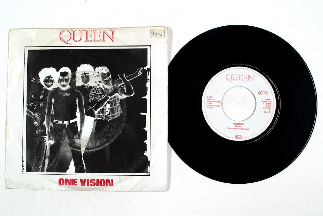 Queen One Vision / Blurred Vision 7 Vinyl VG/G - Etsy