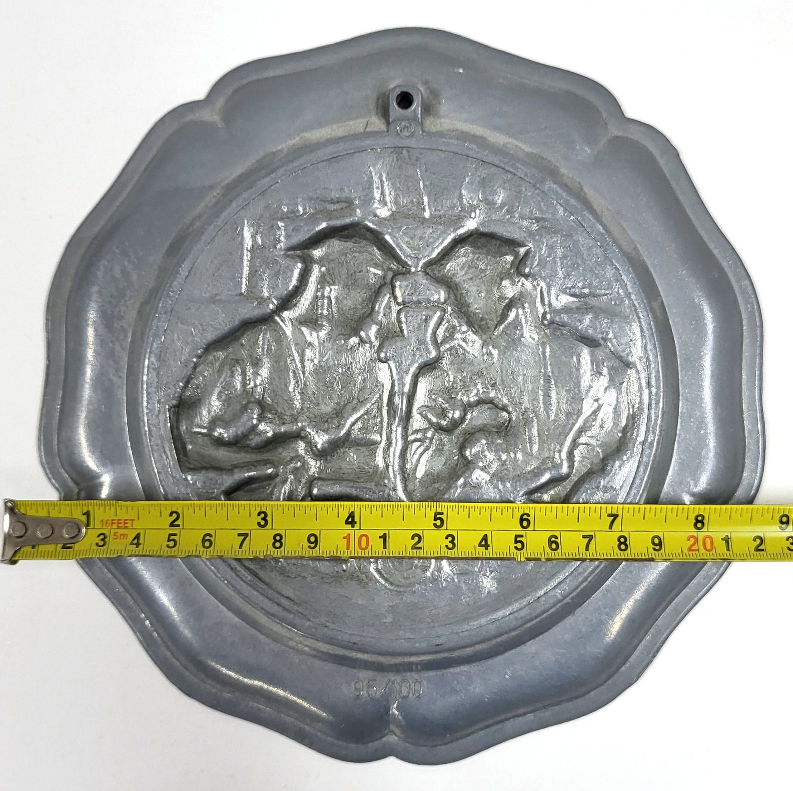 Vintage Zinc Wall Plate Money Counting Accountancy Bookmaker Scene 9 ...