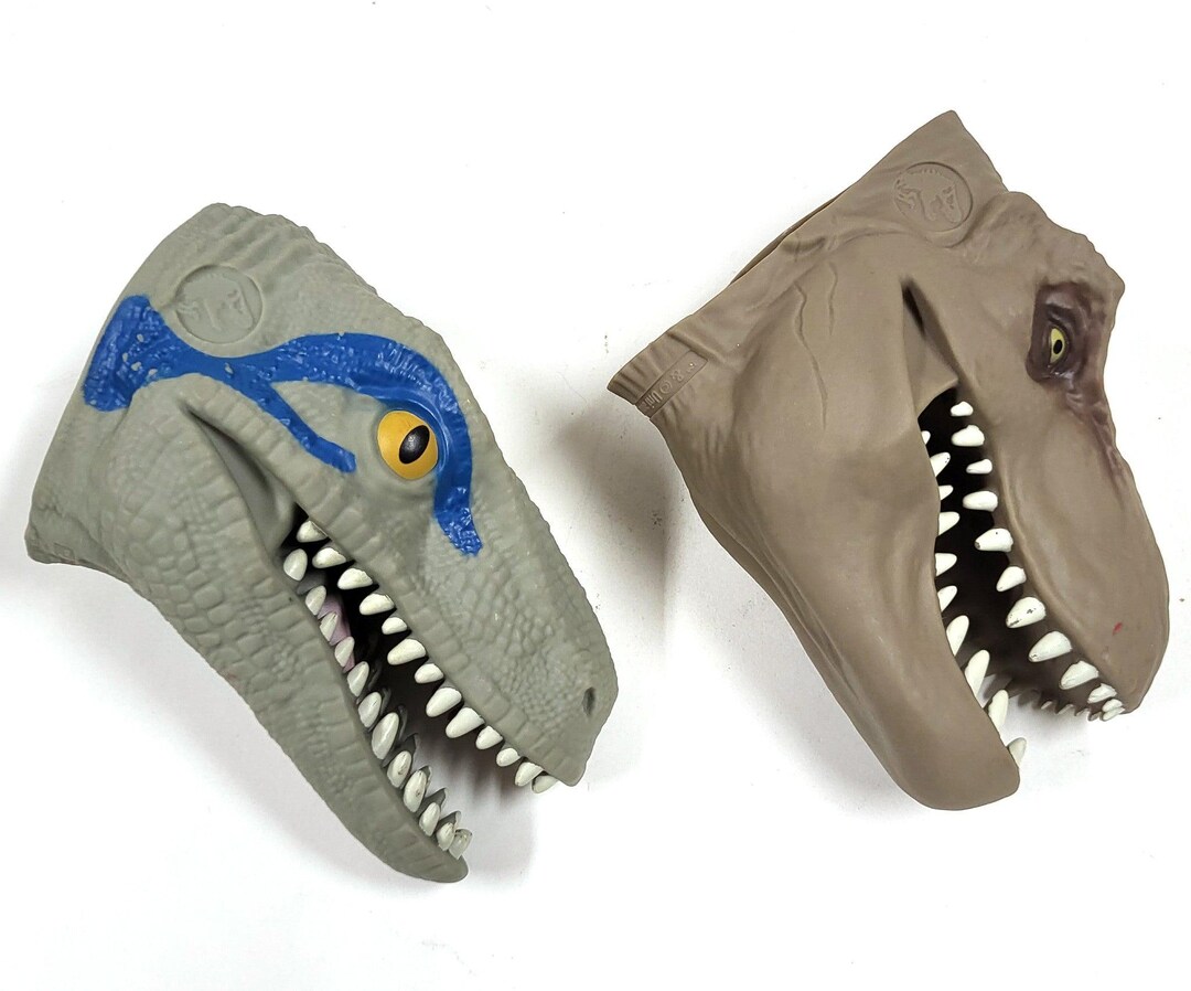 Jurassic World Hand Puppets Dinosaurs Uni and Amblin Rubber - Etsy