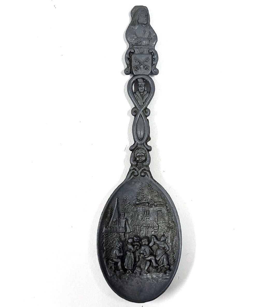 Vintage Antique Dutch Pewter Spoon - Etsy