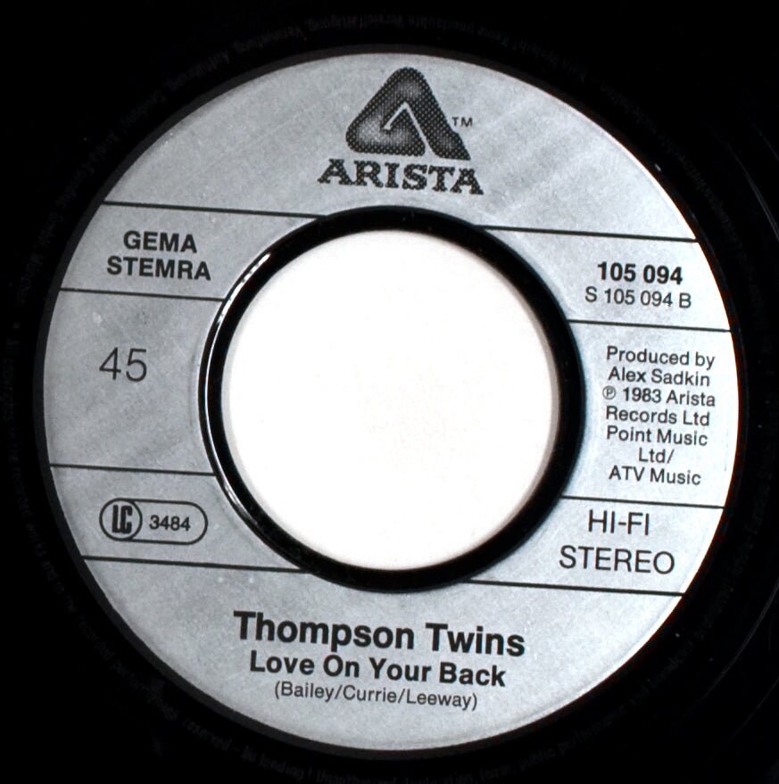Thompson Twins Love on Your Side 7 Vinyl Nm/vg - Etsy