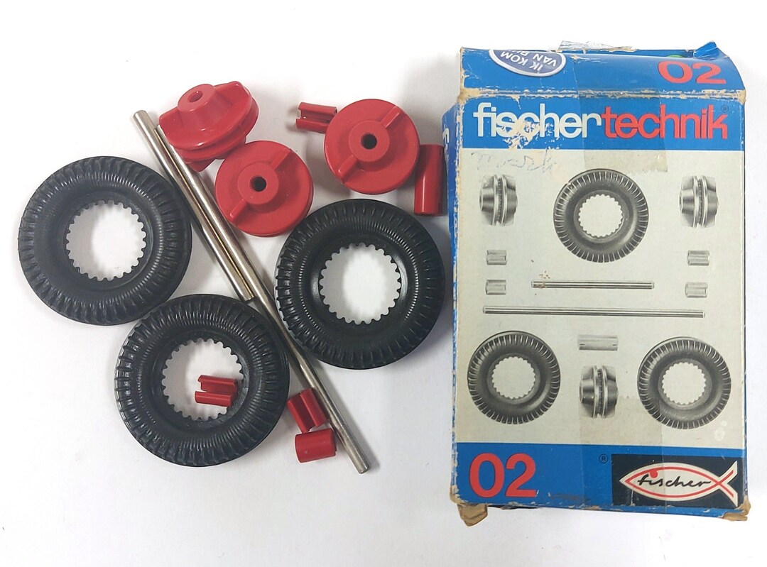 Vintage Fischertechnik 02 Parts Spares Complete 1967 W. Germany 30002 ...