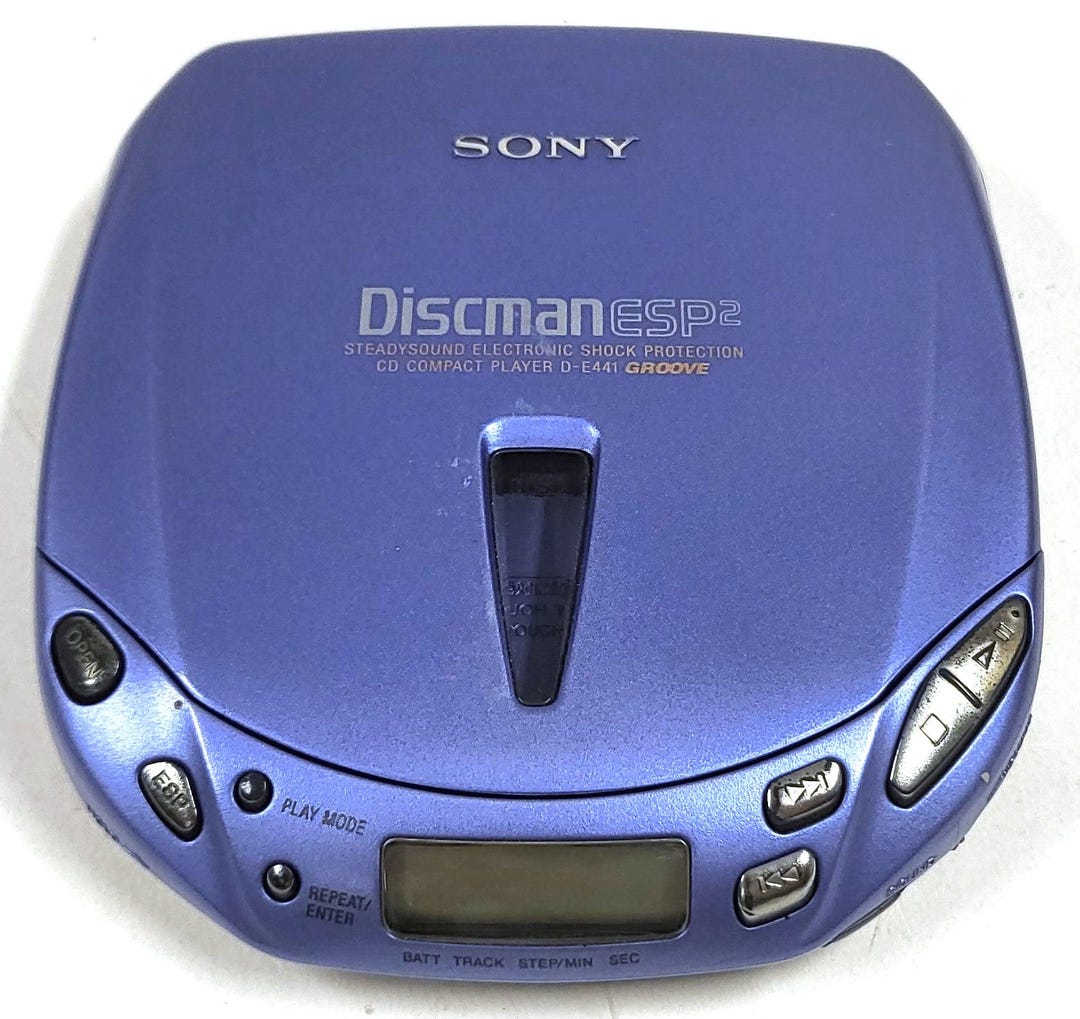 Vintage Blue Sony Discman D-E441 Groove ESP2 Parts Repair - Etsy