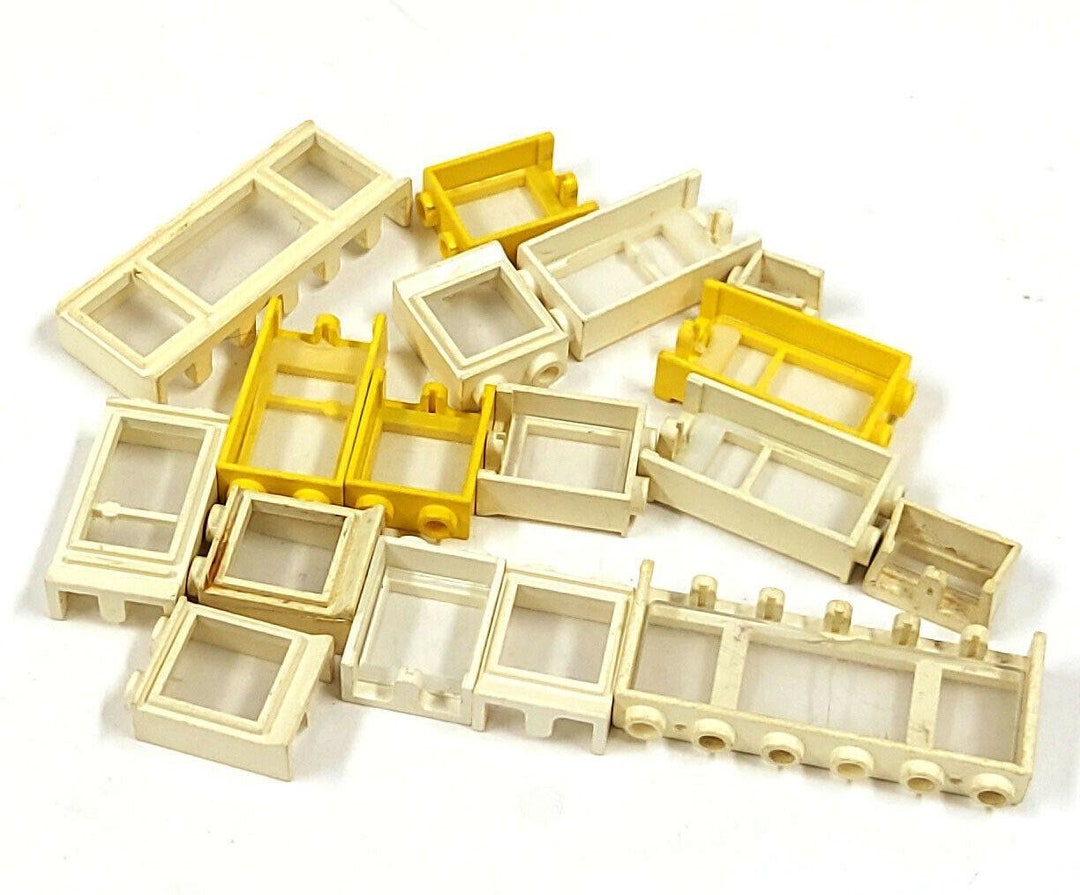 Vintage Lego Classic Train Windows Yellow White Mixed Bundle - Etsy