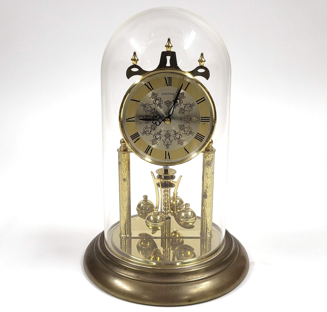 Vintage Prestinox 11.5 Inch Dome Mantle Clock Quartz Works - Etsy