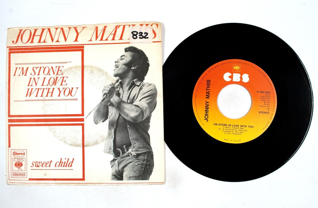 Johnny Mathis I'm Stone in Love With You / Sweet Child 7 Vinyl VG/VG - Etsy