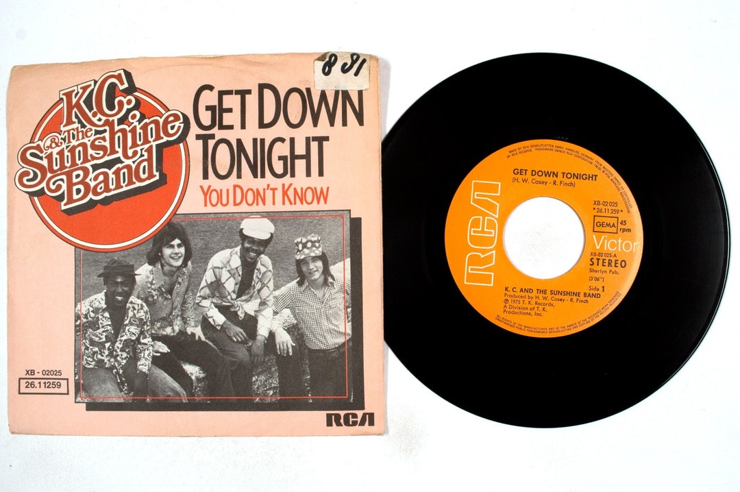 K.C. & the Sunshine Band Get Down Tonight 7 Vinyl VG/VG - Etsy
