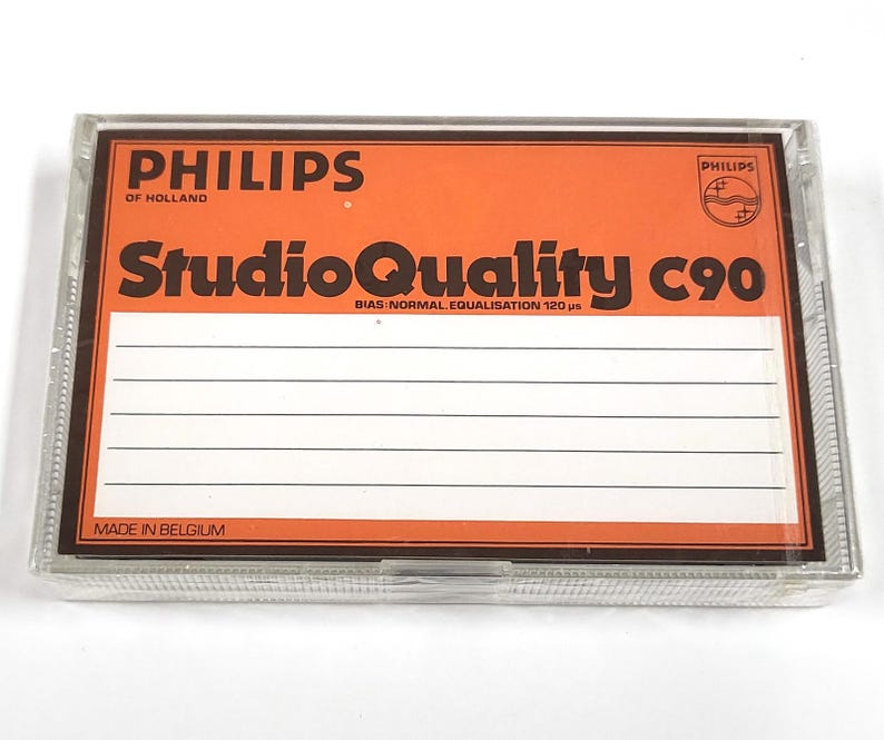 Vintage Philips SQ-C90 Ferro Low Noise Audio Cassette Tape – NOS Sealed ...