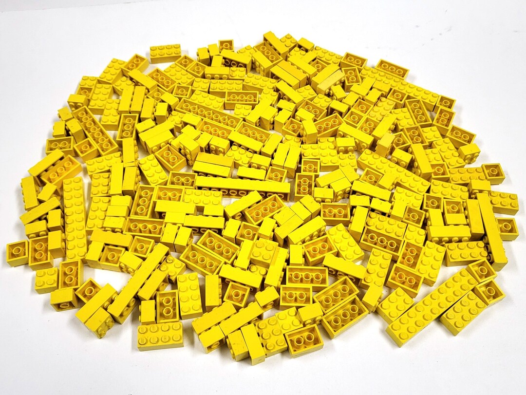 Buy Vintage Lego Yellow Bricks Lot 450g Mixed Bundle Online in India - Etsy