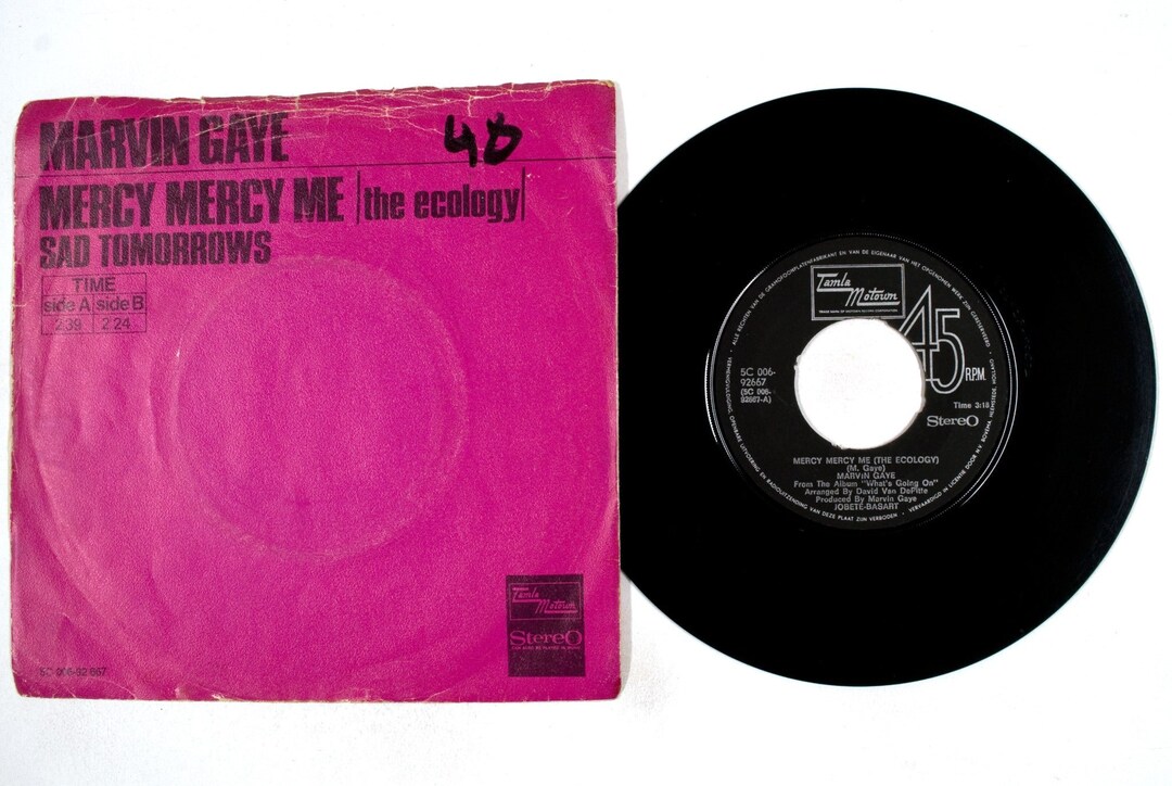 Marvin Gaye – Mercy Mercy Me (the Ecology) / Sad Tomorrows 7" Vinyl NM ...