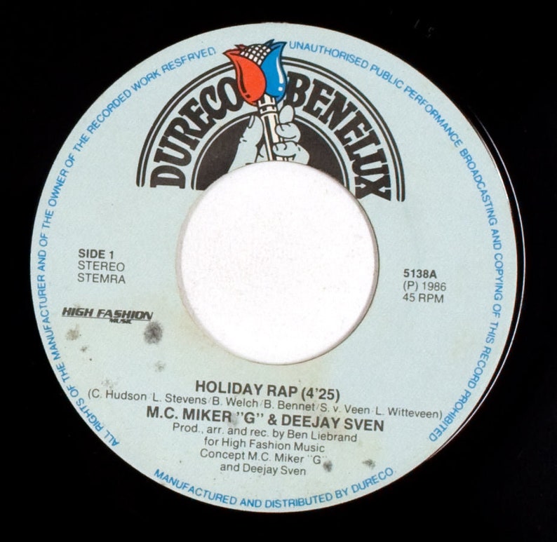 MC Miker g & Deejay Sven Holiday Rap / Whimsical Touch 7 Vinyl VG/G - Etsy
