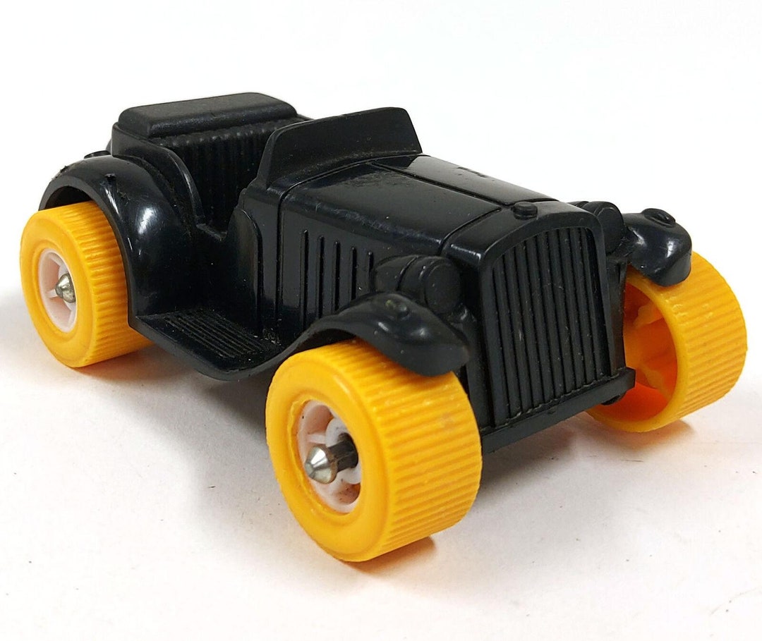 Vikinplast 4225 Old Car Black Roadster Rubber Plastic Sweden - Etsy