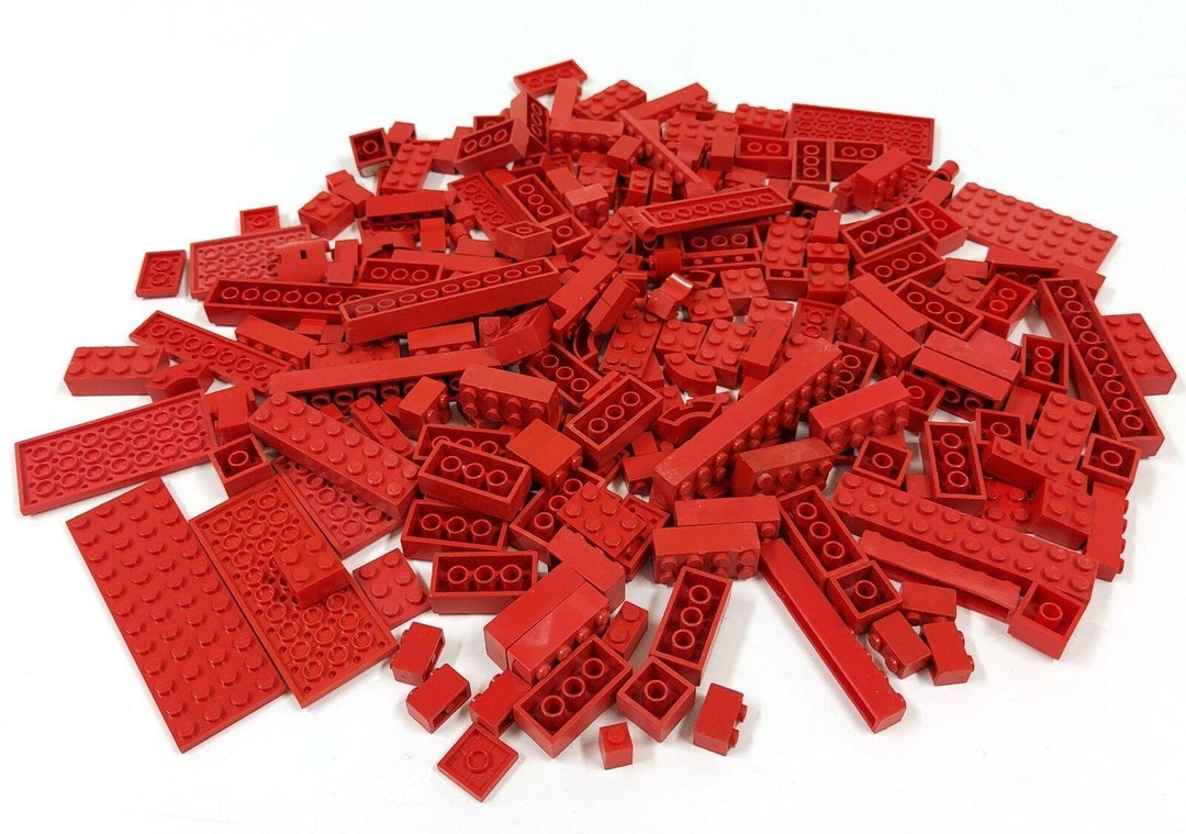 Vintage Lego Classic Old Red Bricks Plates 1970s Mixed Bundle - Etsy