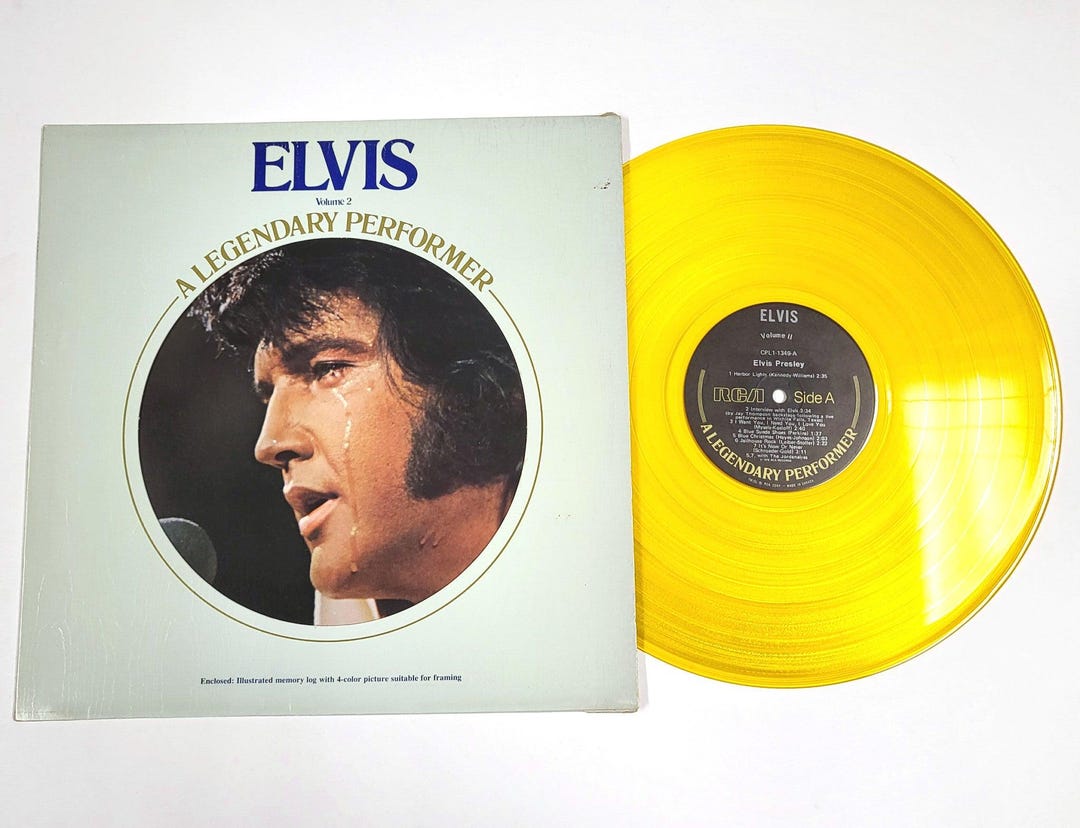 Elvis Presley – A Legendary Performer - Volume 2 - Gold 12" Vinyl NM - Etsy