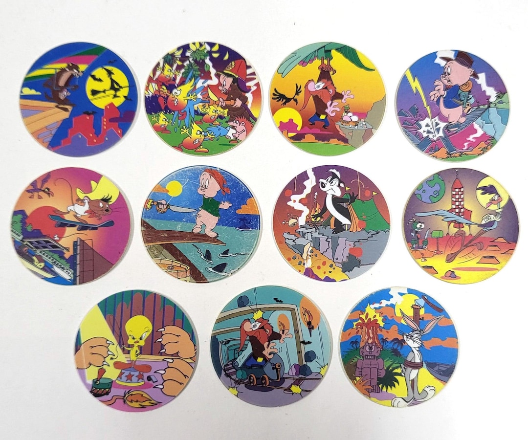 Vintage 1990s Tazos Adventure Looney Tunes Flippo's Smiths 341-420 ...