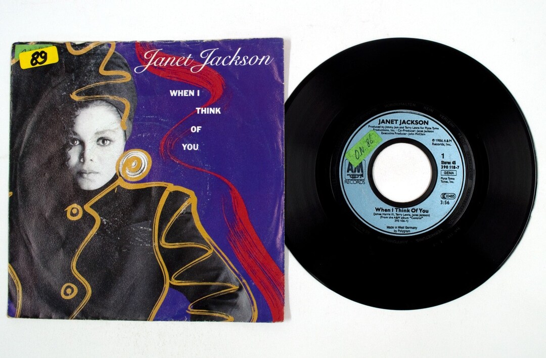 Janet Jackson – When I Think of You / Pretty Boy 7" Vinyl VG+/VG - Etsy