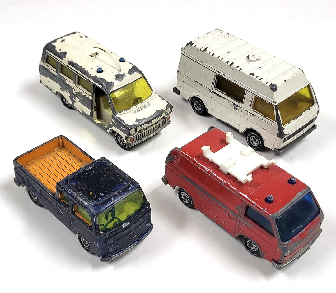 Vintage Siku Toy Car Lot Audi VW Bus Transporter Kastenwagen Ford ...