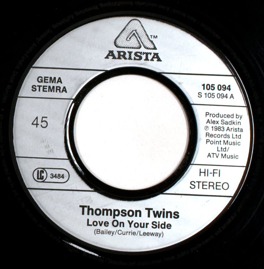 Thompson Twins Love on Your Side 7 Vinyl Nm/vg - Etsy