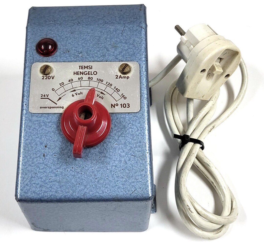 Vintage Temsi 103 Transformer 220v Europlug for Model Trains Marklin ...