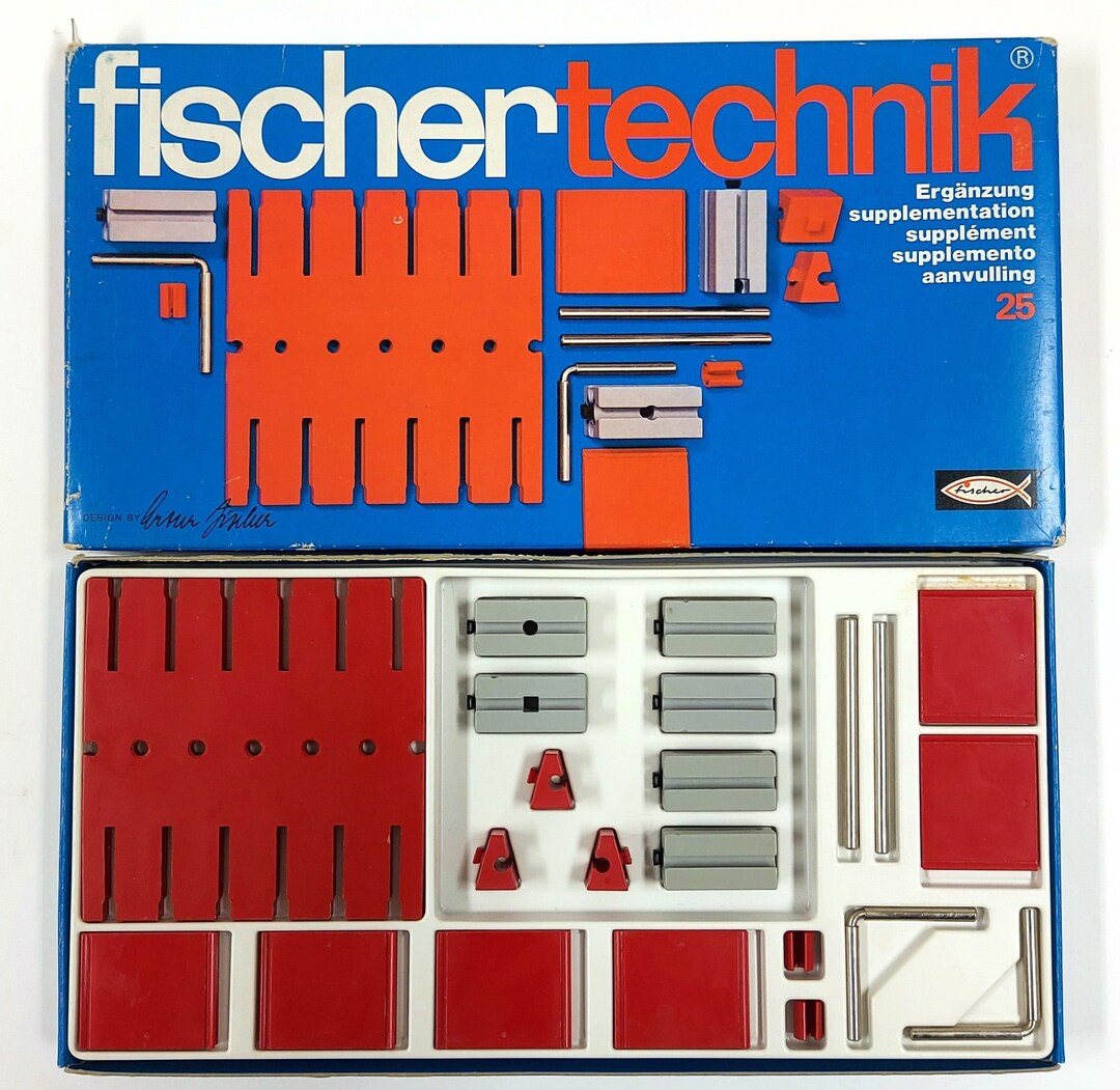 Vintage Fischertechnik 25 Parts Spares Complete W. Germany 30925 - Etsy