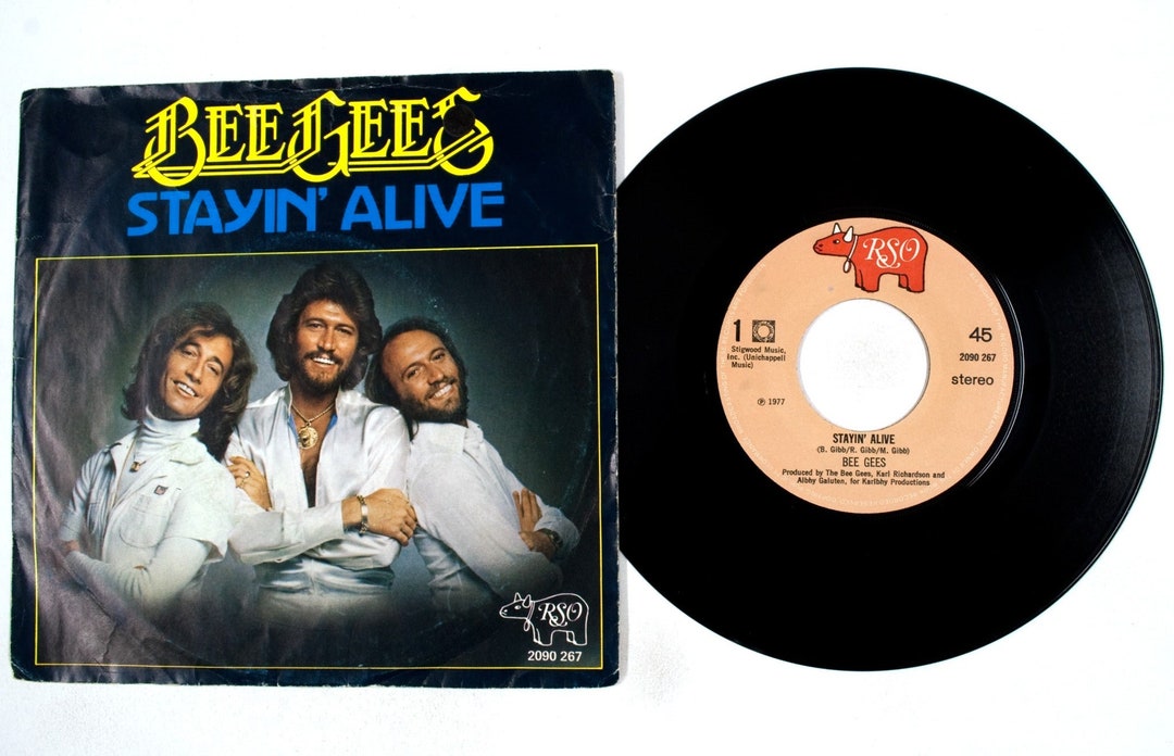 Bee Gees Stayin' Alive / If I Can't Have You 7 - Etsy
