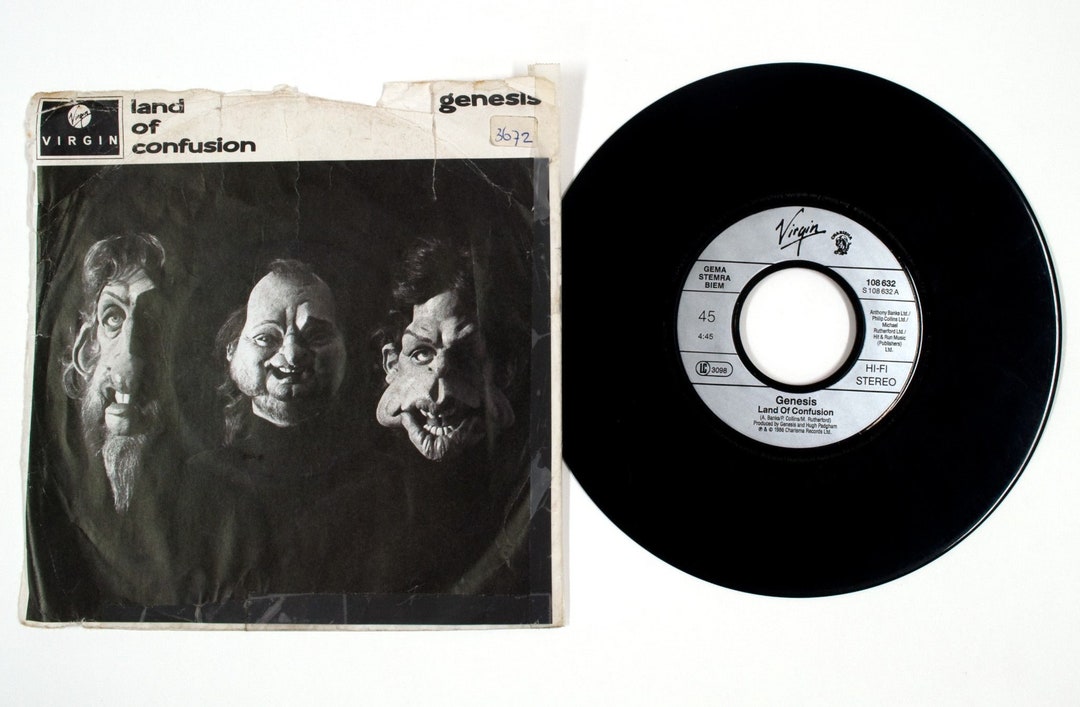 Genesis Land of Confusion / Feeding the Fire 7 Vinyl - Etsy