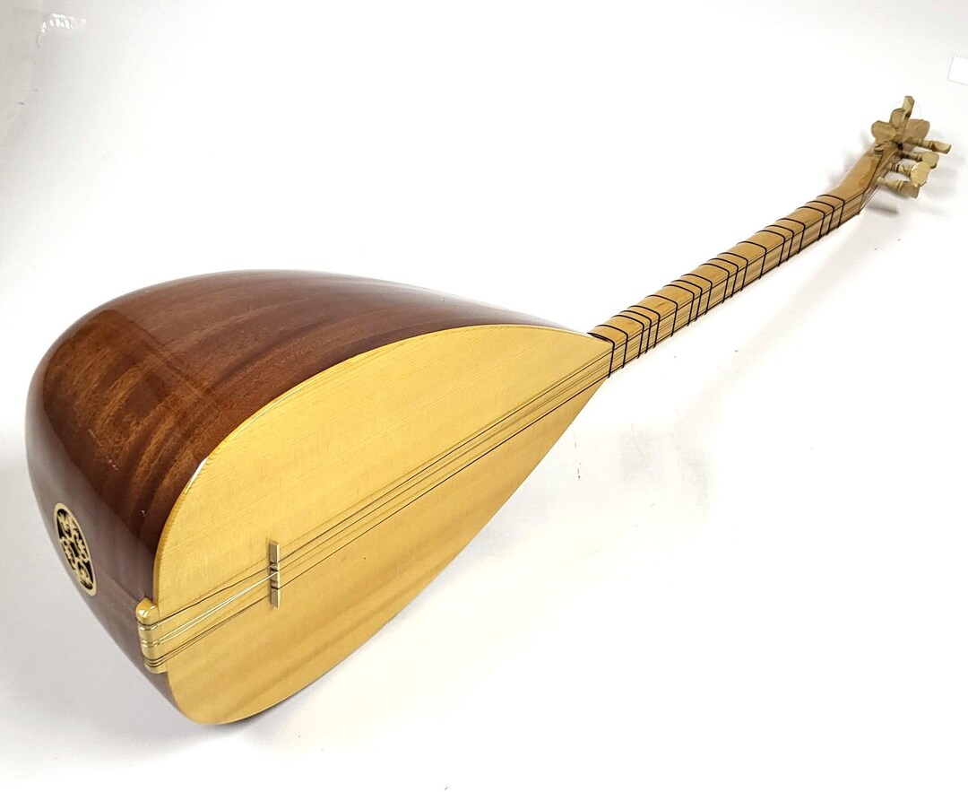 Traditional Turkish Saz Bağlama 39" Long-neck Folk Instrument With Bag ...