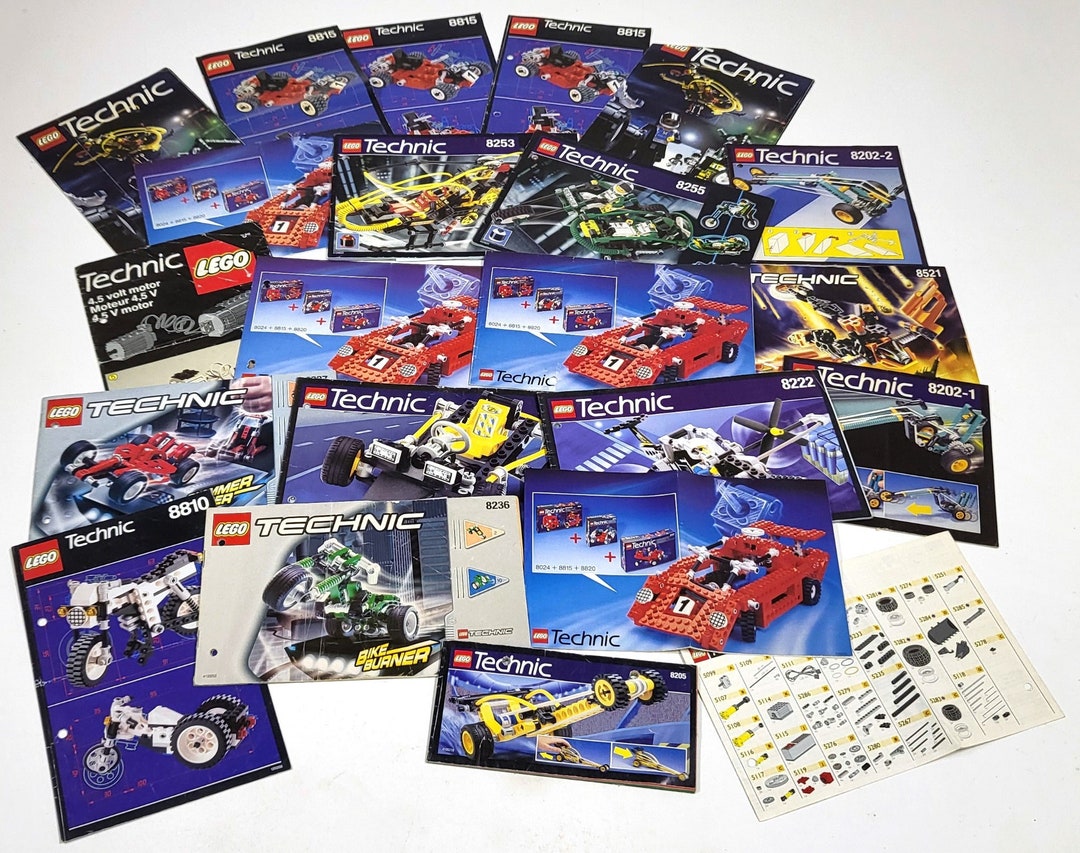 Lego Technic Manual Bundle - Etsy