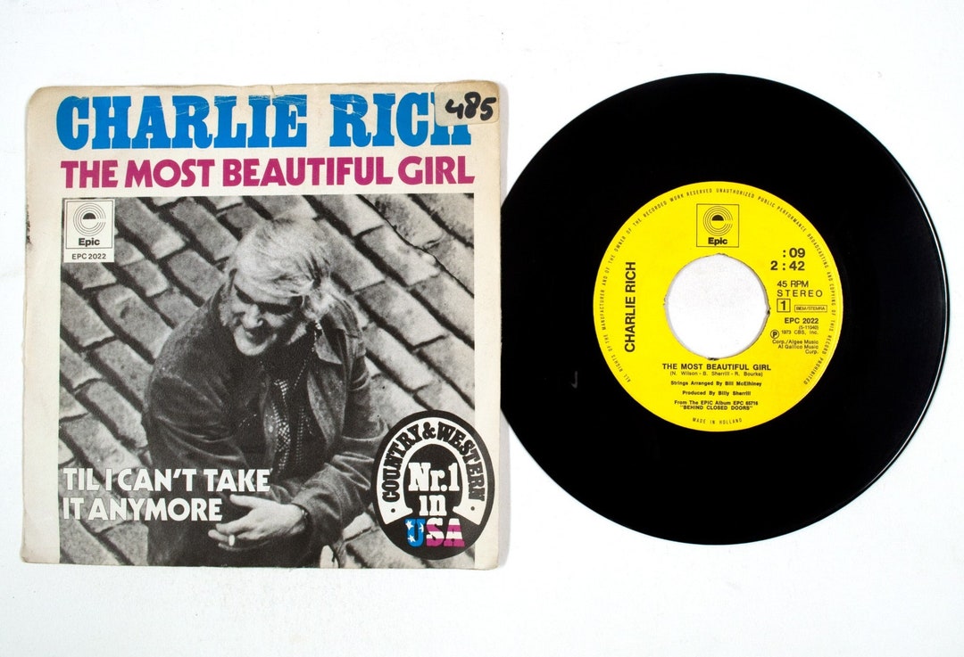 Charlie Rich the Most Beautiful Girl 7 Vinyl NM/VG - Etsy