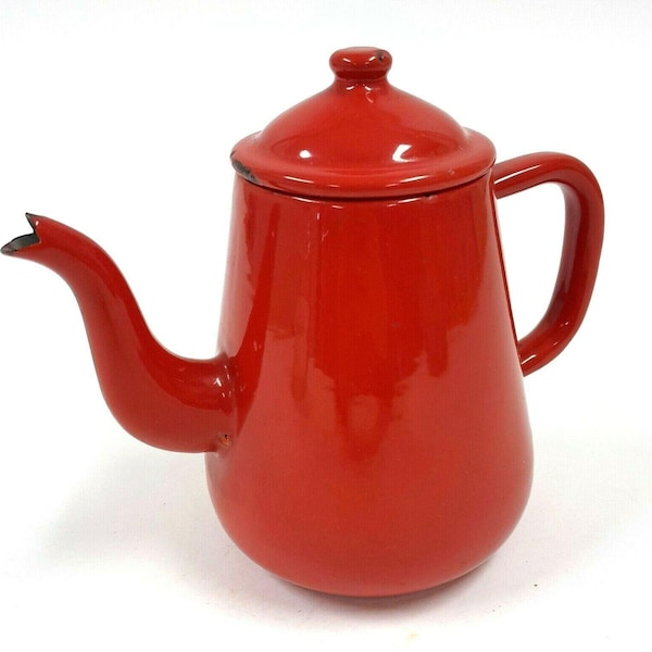 Enamel Teapot - Etsy