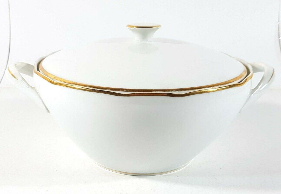 Moritz Zdekauer Mz Czechoslovakia Porcelain Bowl 8" Vintage With Lid - Etsy