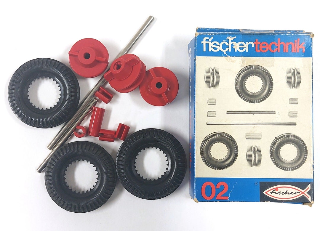 Vintage Fischertechnik 02 Parts Spares Complete 1967 W. Germany 30002 ...