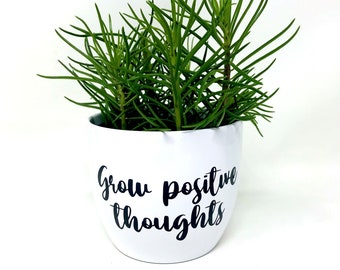 Slogan Plant Pot - Etsy