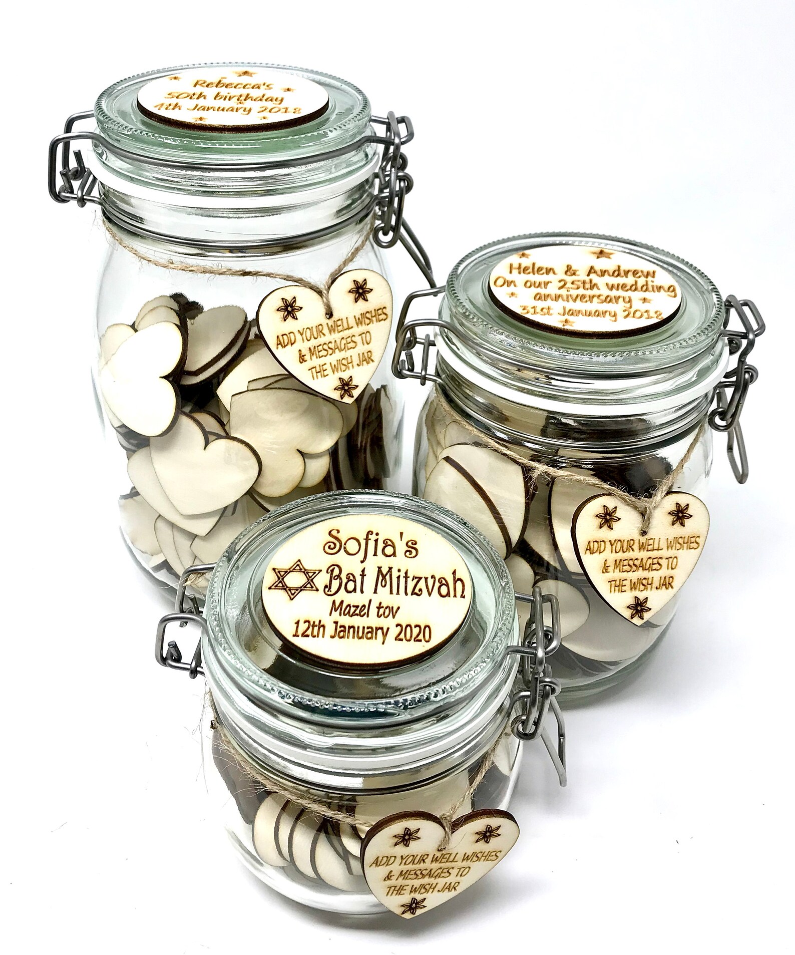 Personalised Farewell Wish Jar Farewell Guest Book 100 - Etsy