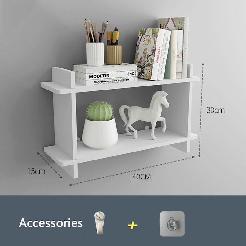 Decorative Floating Shelves Wall Mounted Stylish Storage - Etsy