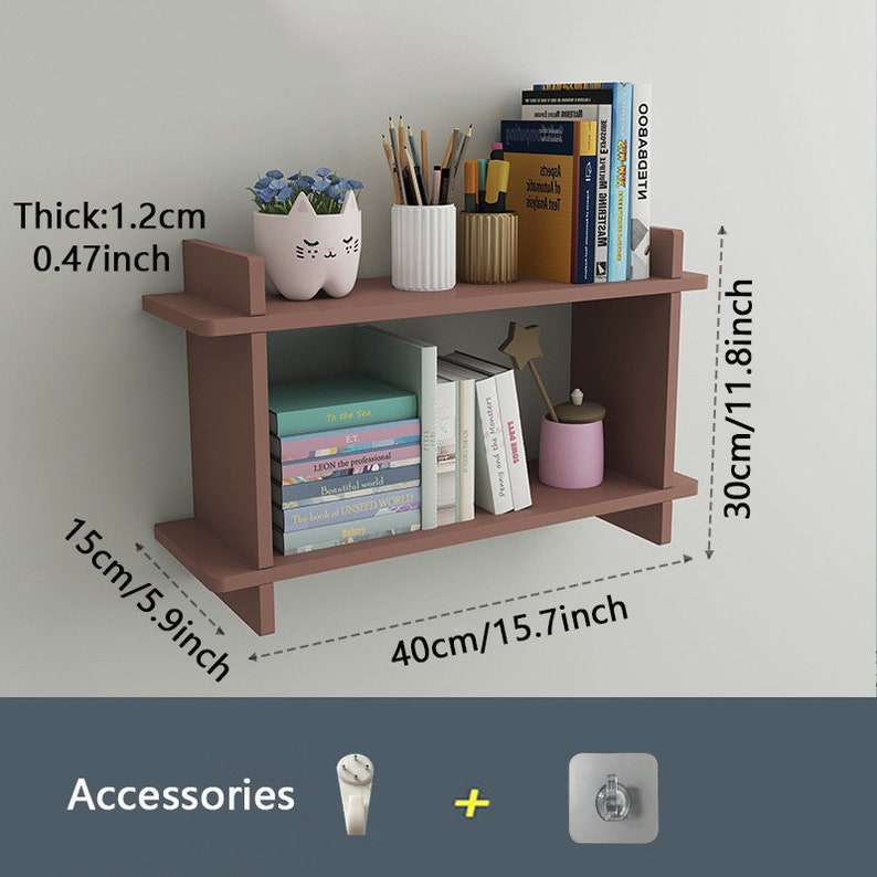 Decorative Floating Shelves Wall Mounted Stylish Storage - Etsy