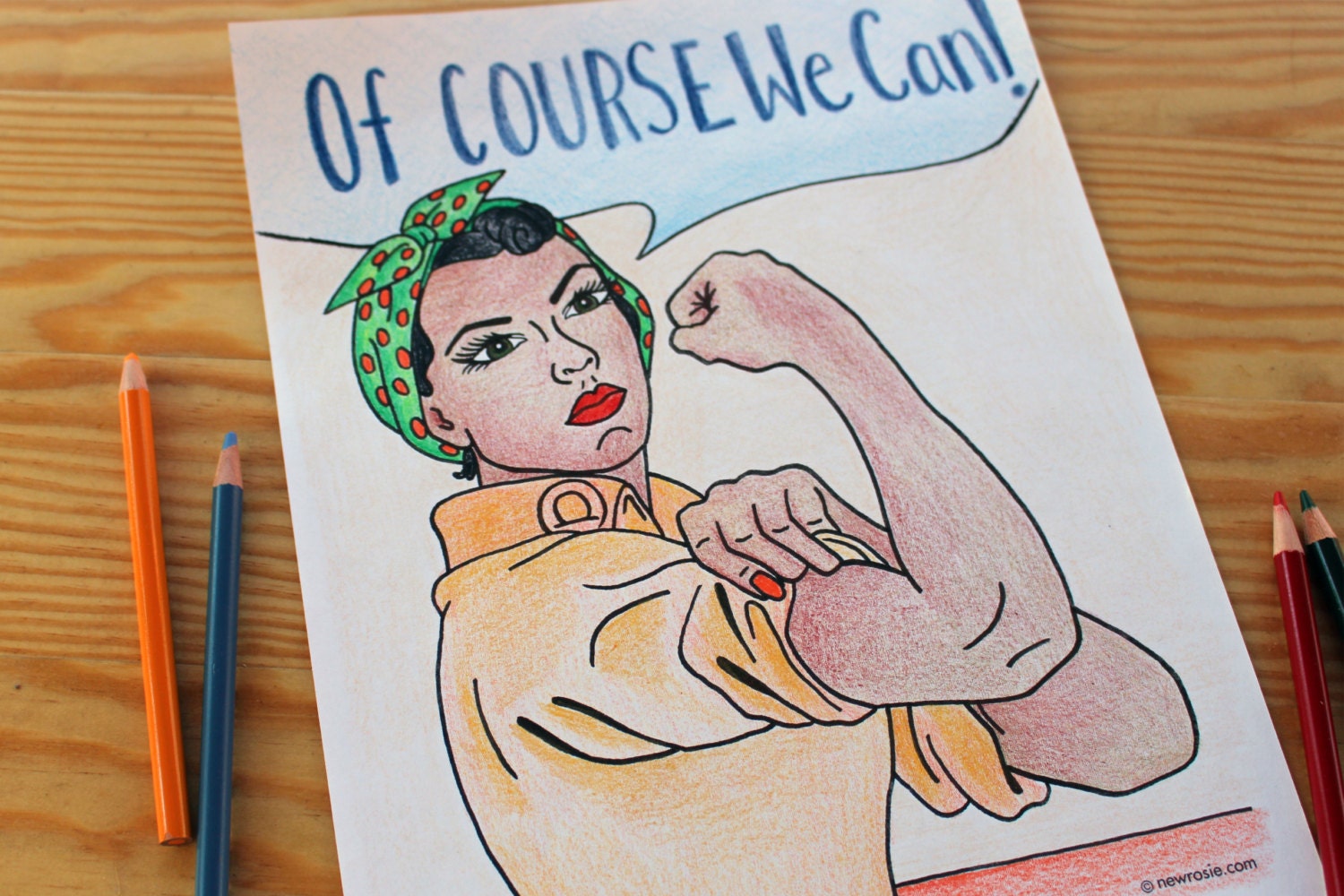 Rosie The Riveter Poster Blank