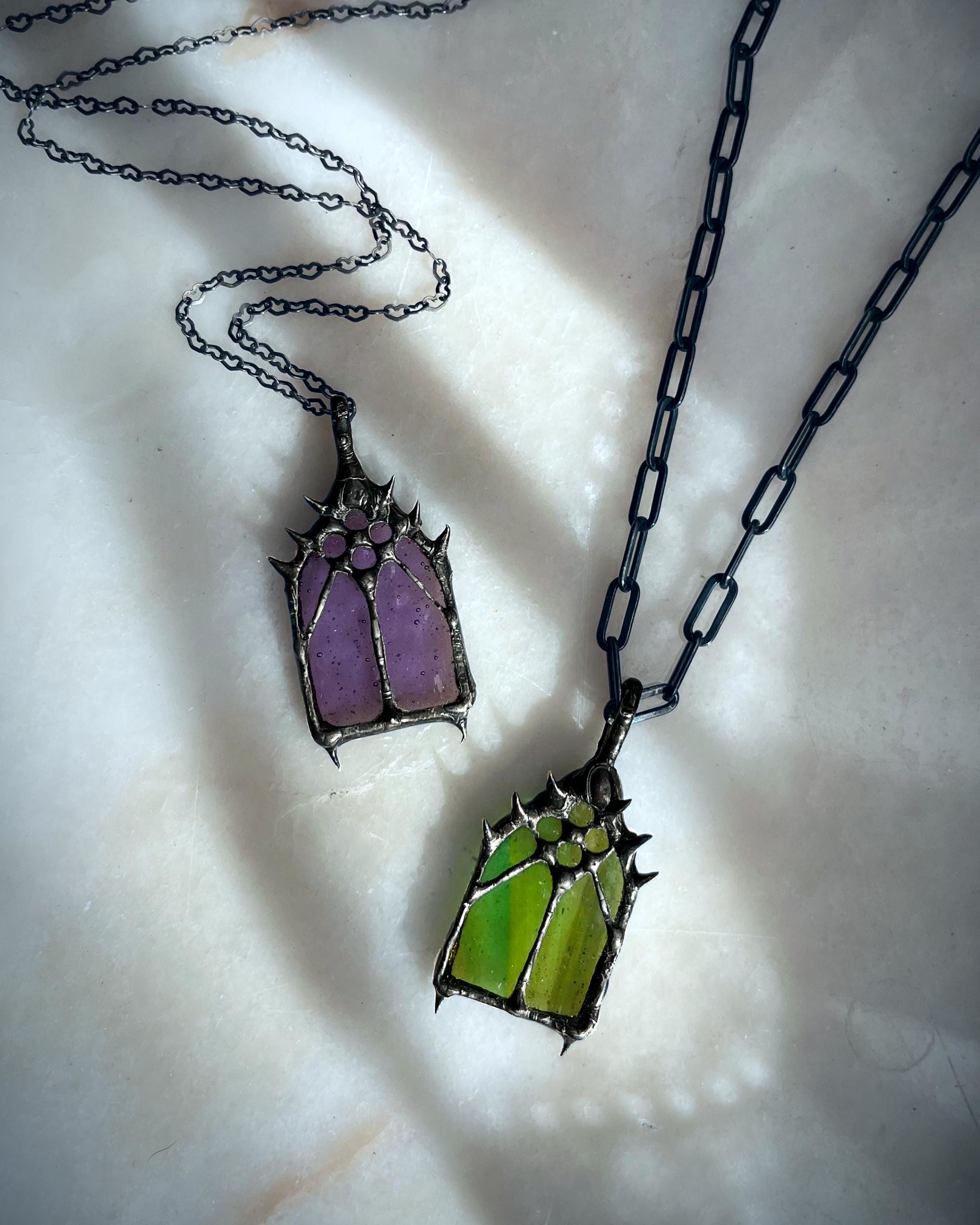 Cathedral Window Medieval Necklace Gothic Christian Jewelry Soft ...