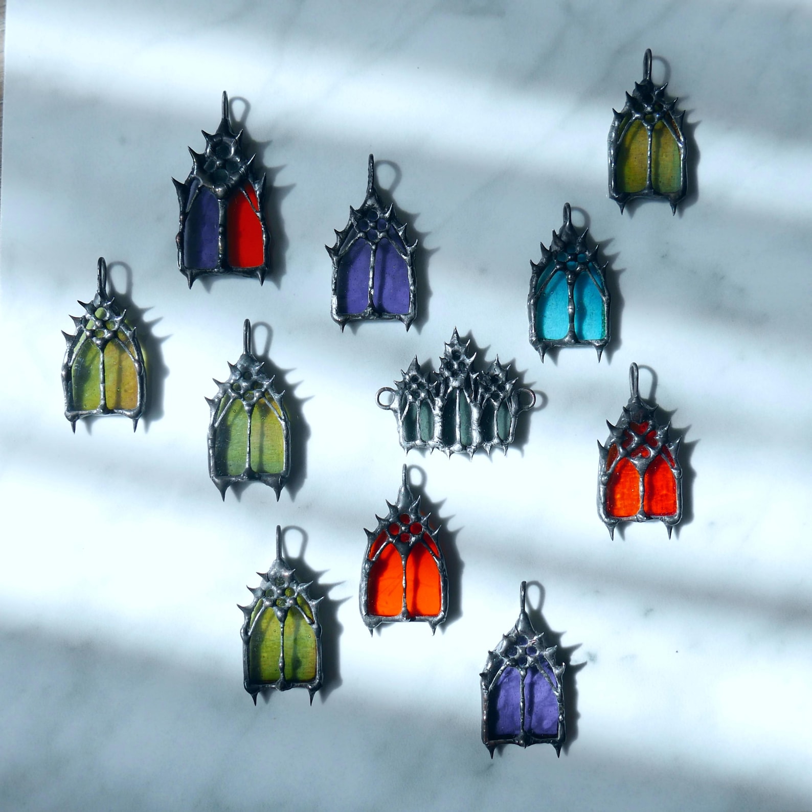 Cathedral Window Medieval Necklace Spiky Gothic Church Christian ...