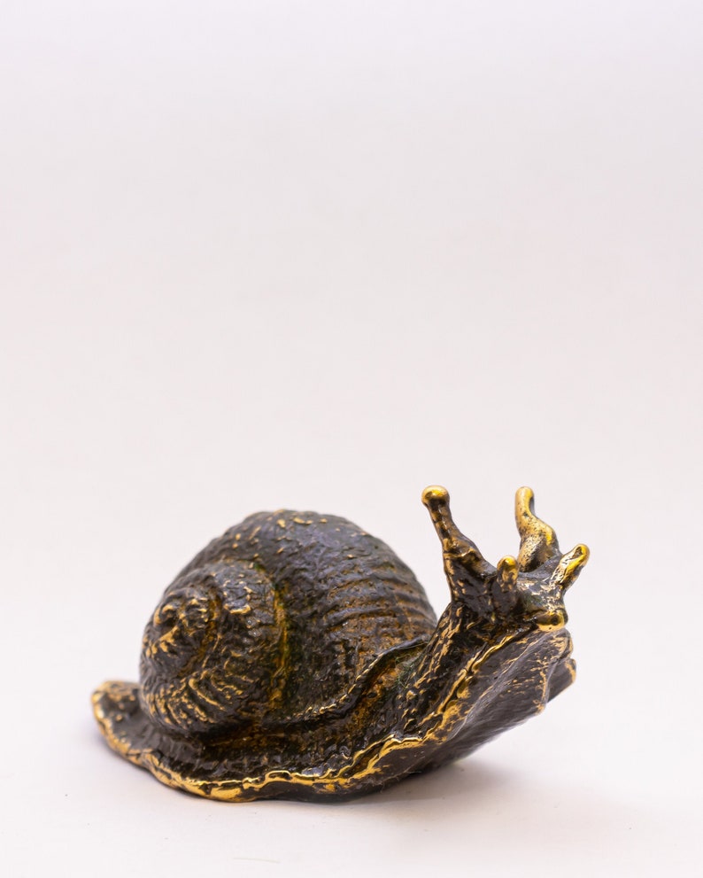 Snail figurine bronze casting brass snail figure metal | Etsy