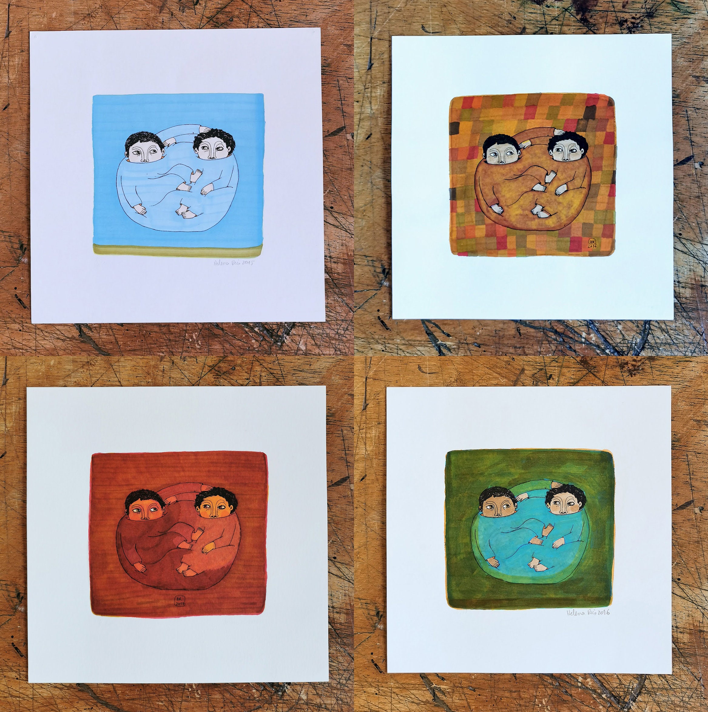 Original Art. Illustration. Unique Artwork. Screen Print. Handmade ...